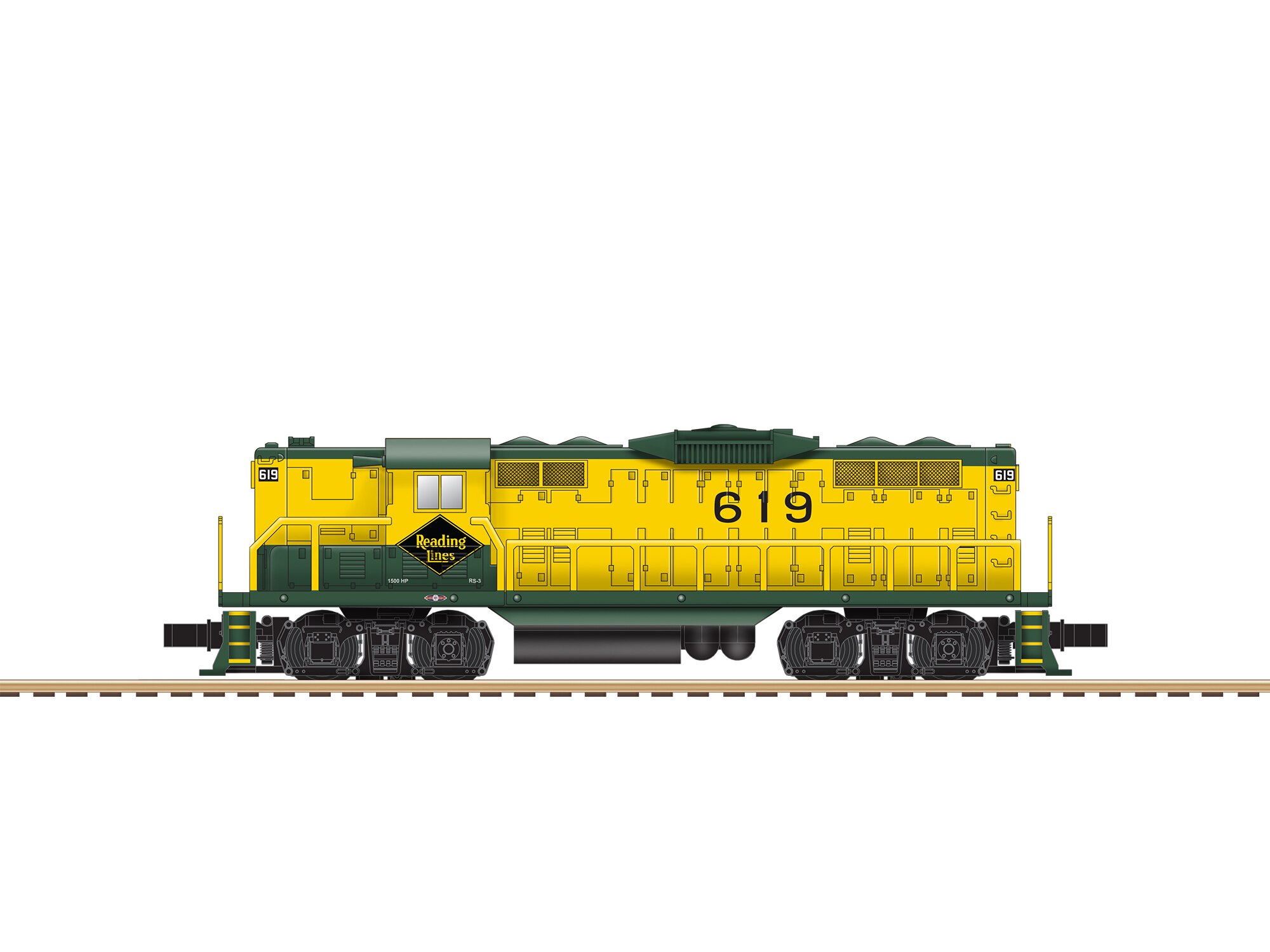 AF Reading FlyerChief GP7 #619